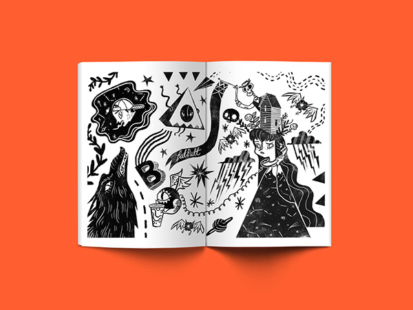 SHAUN HILL // ILLUSTRATION & DESIGN - BAT BUTT #4 ZINE B