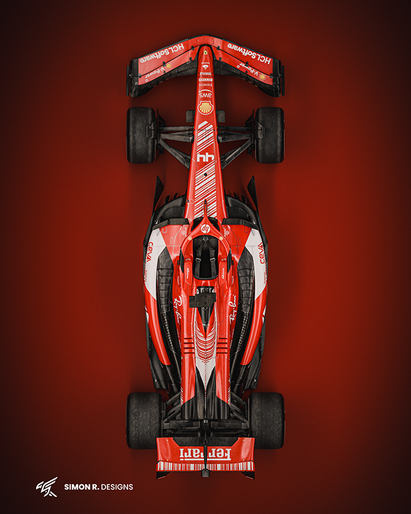 Simon R. Designs - Ferrari 2025 F1 Livery Concept / Scuderia Ferrari HP