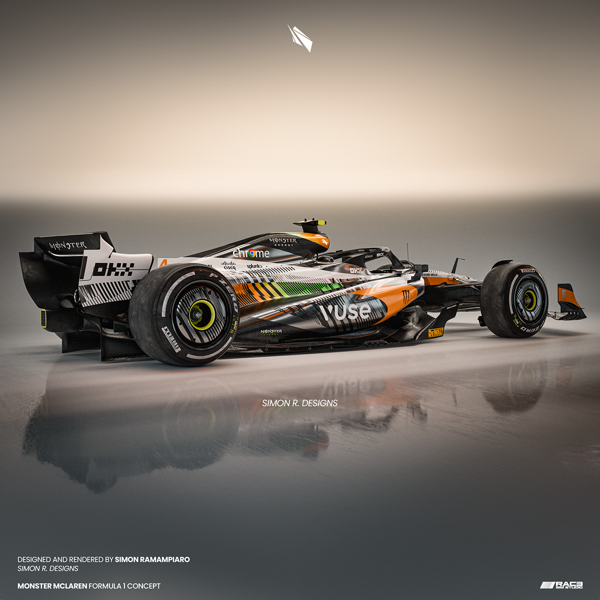 Simon R. Designs - Monster Energy McLaren F1 Concept Livery