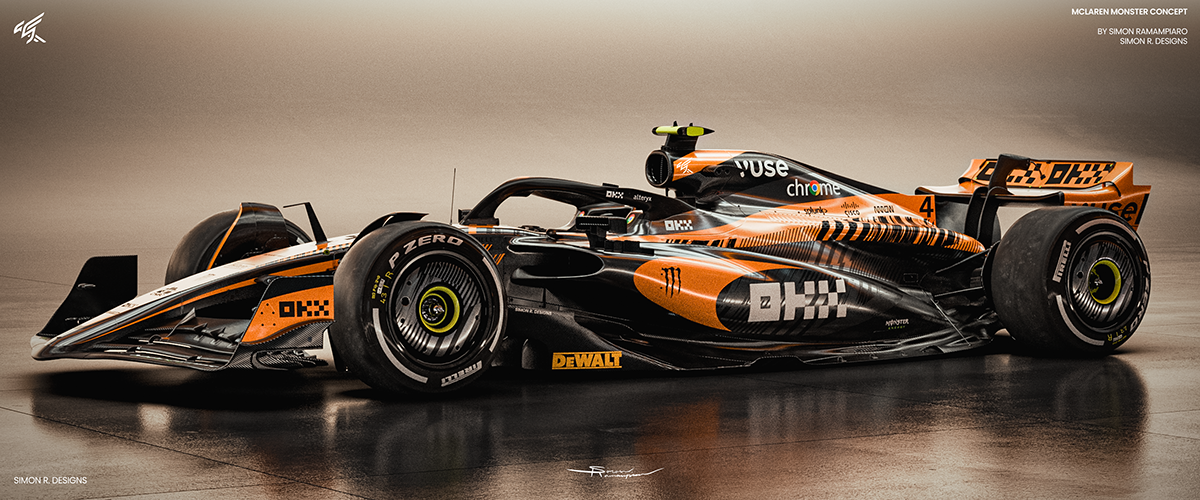 Simon R. Designs - McLaren x Monster F1 Livery Concept