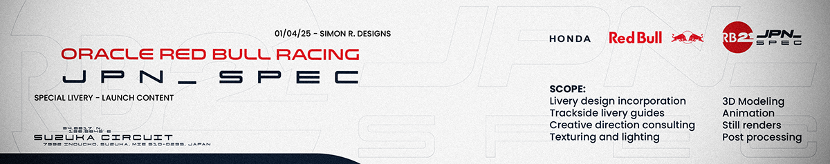 Simon R. Designs - OFFICIAL "White Bull" Livery Reveal - Red Bull RB21 JPN