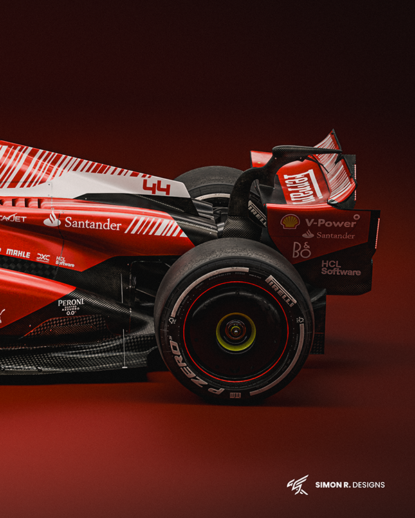 Simon R. Designs - Ferrari 2025 F1 Livery Concept / Scuderia Ferrari HP
