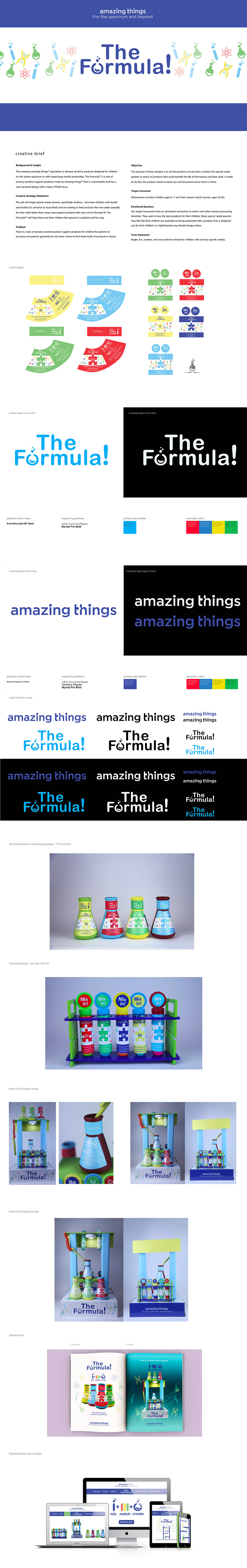 Ariel Juliet Graphic Designer - "The Formula!" 3D Printed Packaging Design