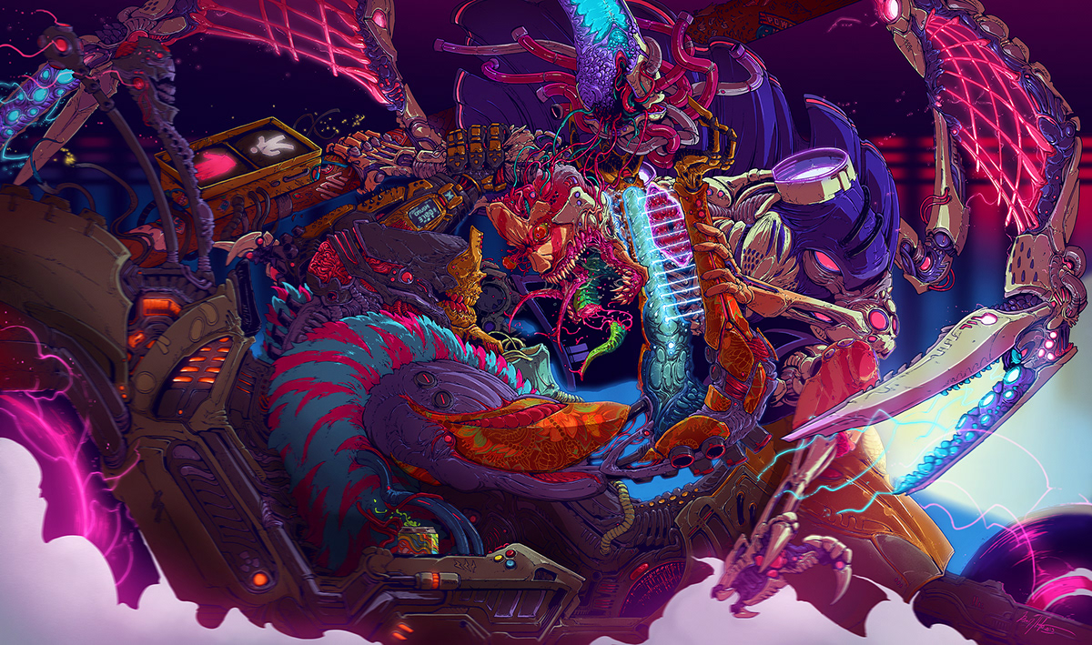 Brock Hofer Art - CYBERPUNKS