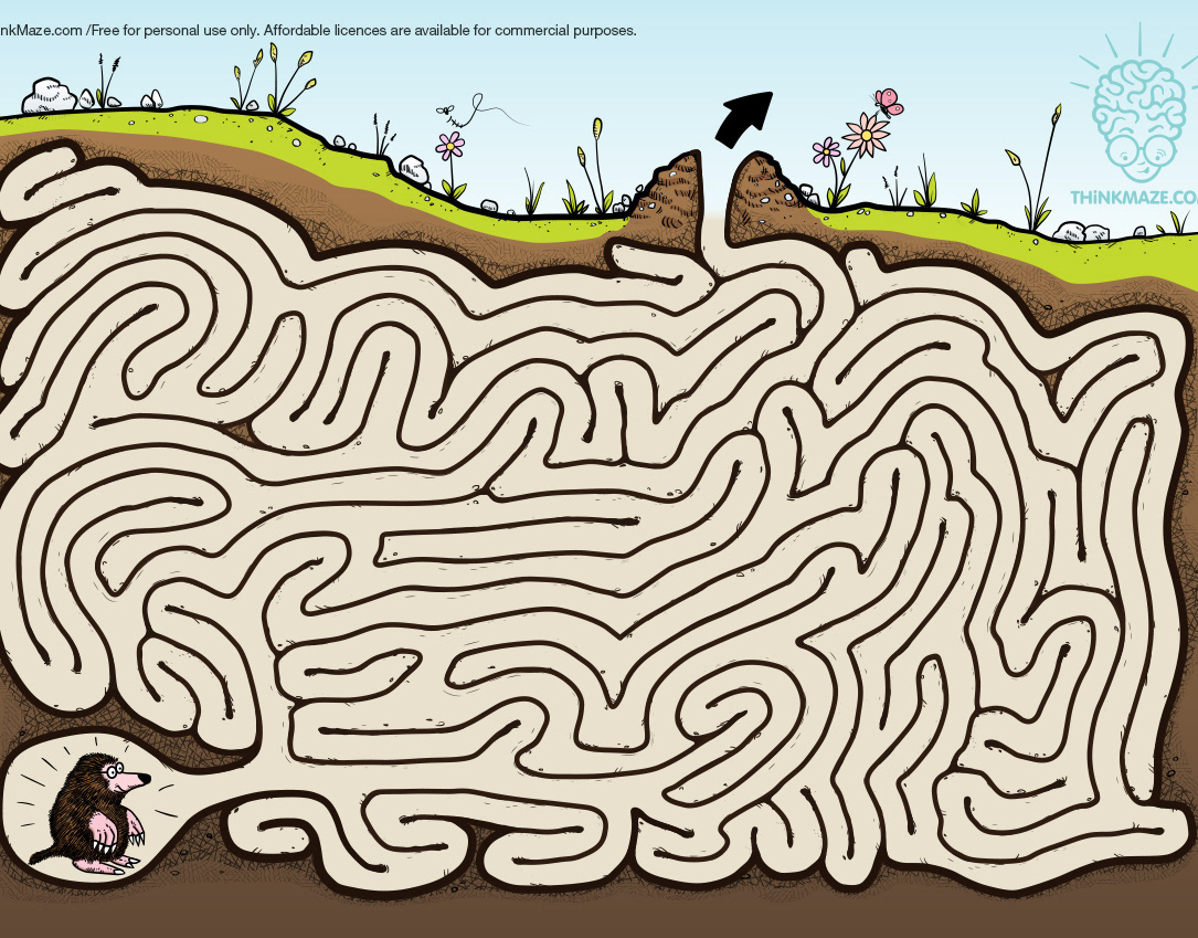 Beautiful FREE mazes for kids and more