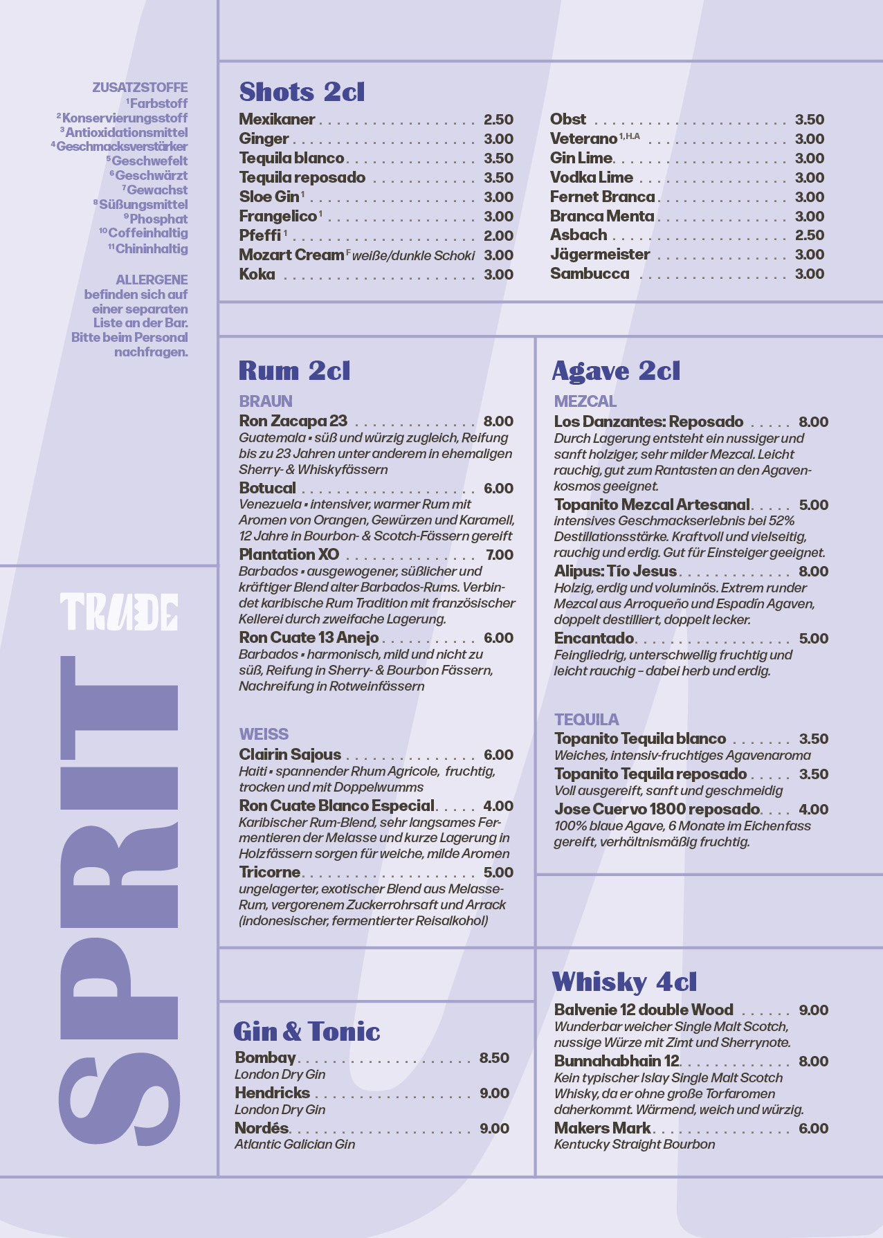 Trude Stuttgart - Drinks