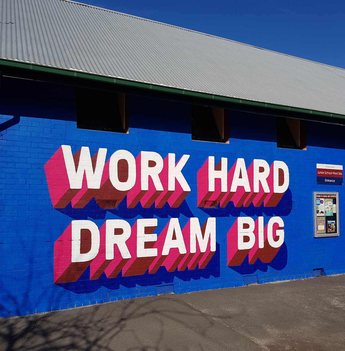 Ross Donnan - Work Hard. Dream Big -- GHPS Mural