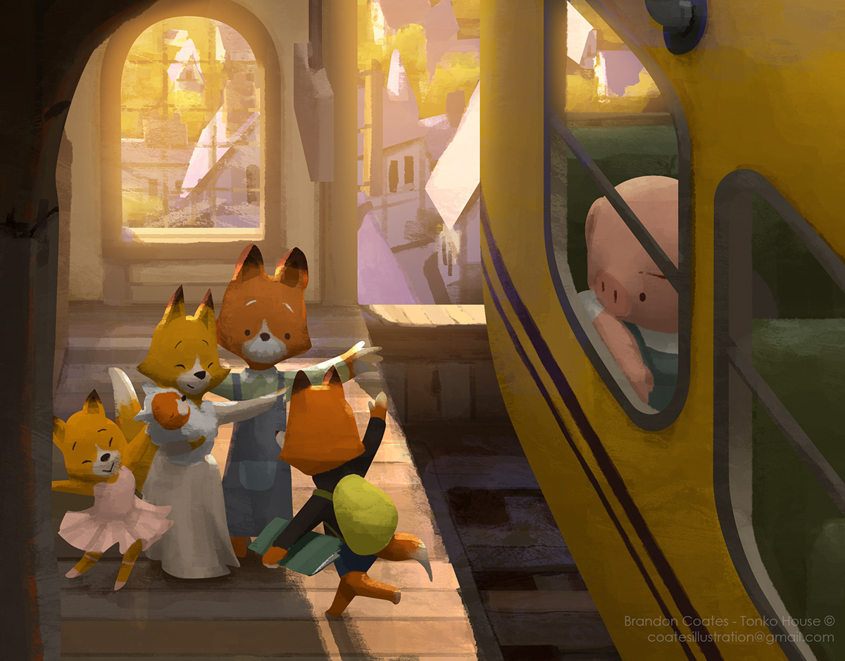 Brandon Coates Illustration - Pixar and Tonko House