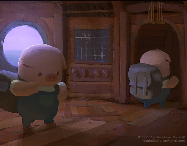 Brandon Coates Illustration - Pixar and Tonko House