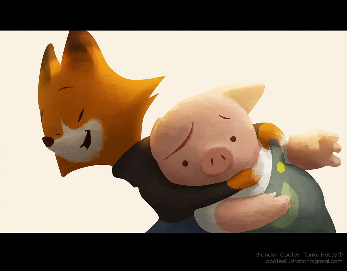 Brandon Coates Illustration - Pixar and Tonko House