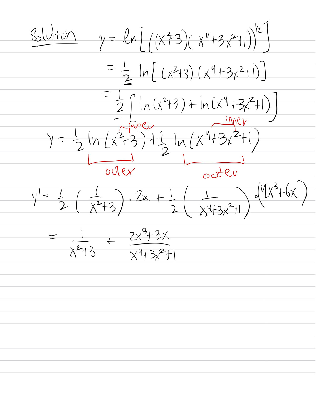 Rafael Ceja Ayala - Lesson11-The Chain Rule; Natural Log Function