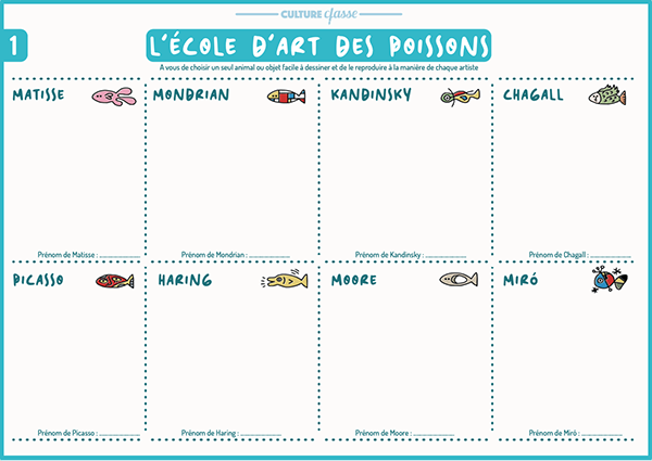 Culture Classe - L'école d'art des poissons