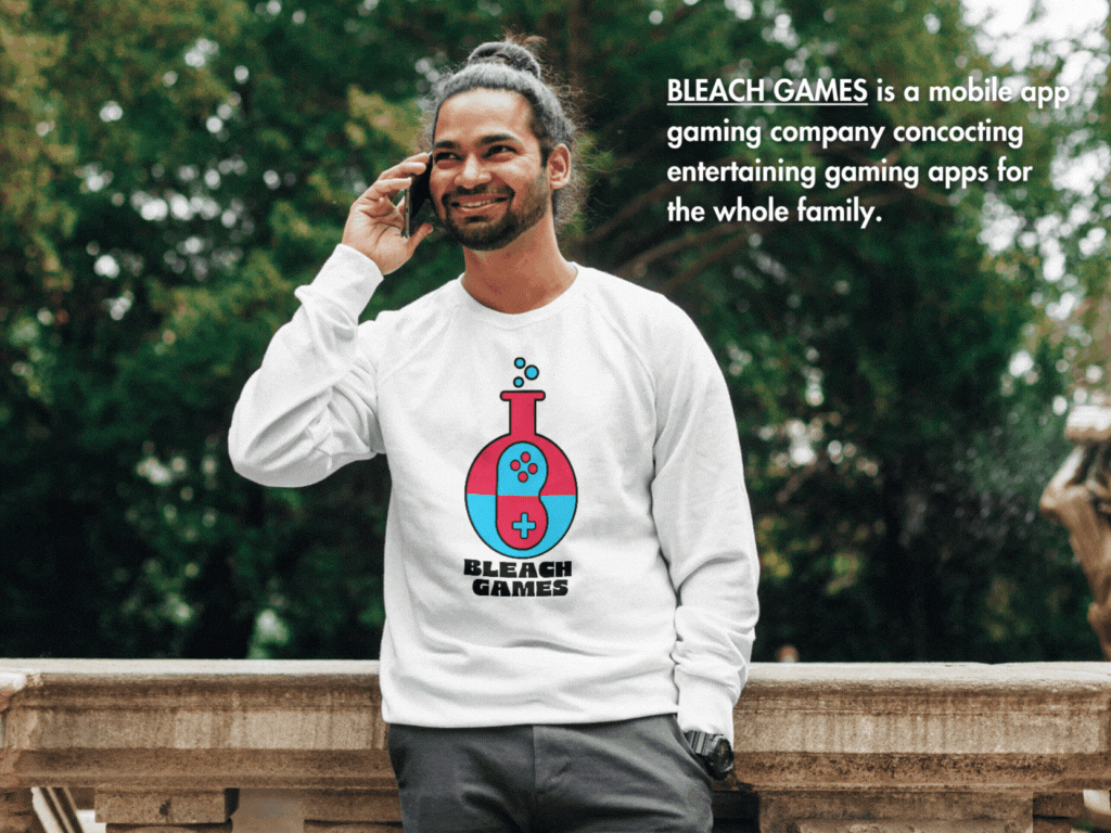 Harper Woods - Bleach Games: Mobile Gaming Company Logo Design