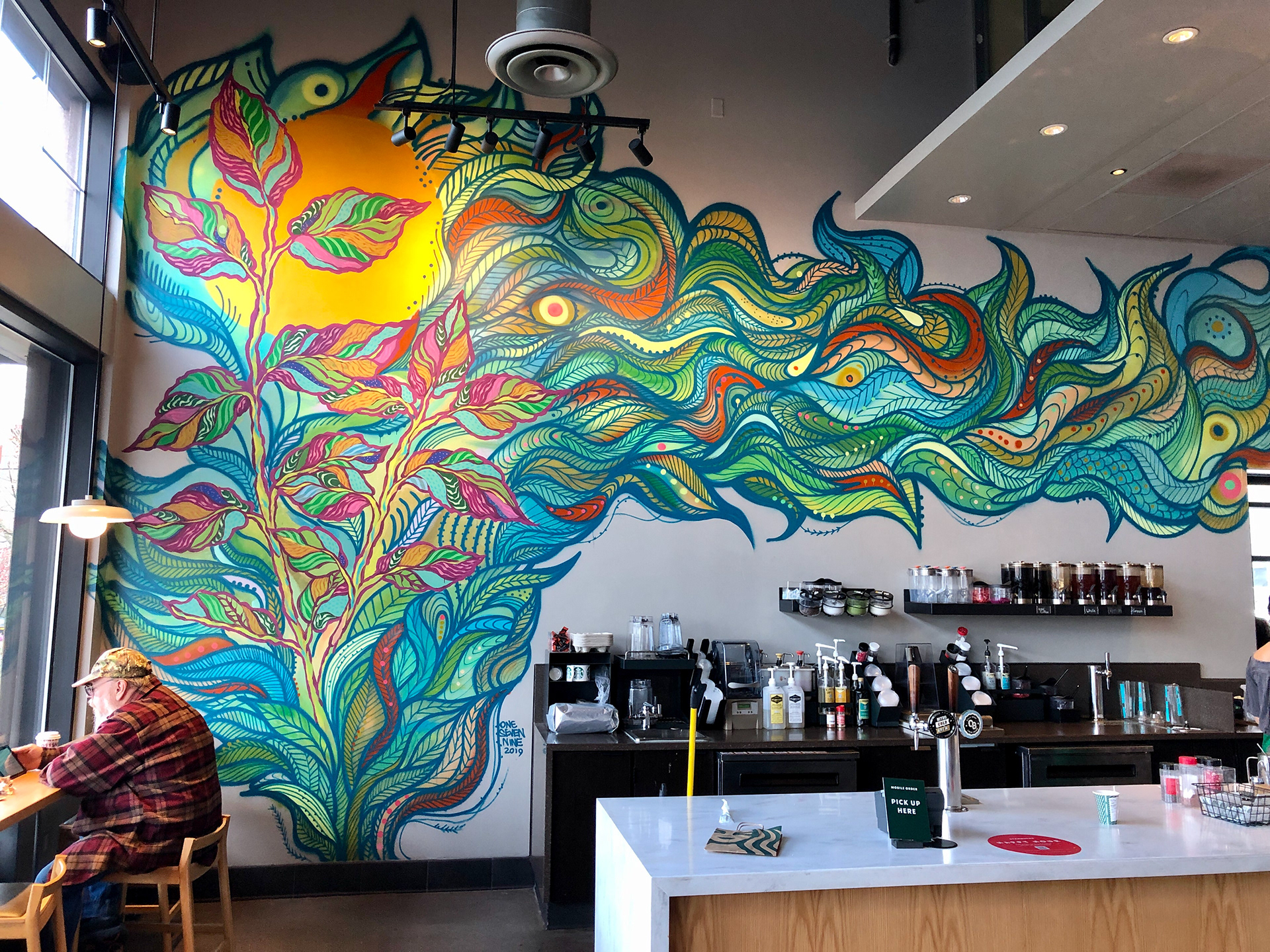 Angelina Villalobos - Coffee Plant Mural