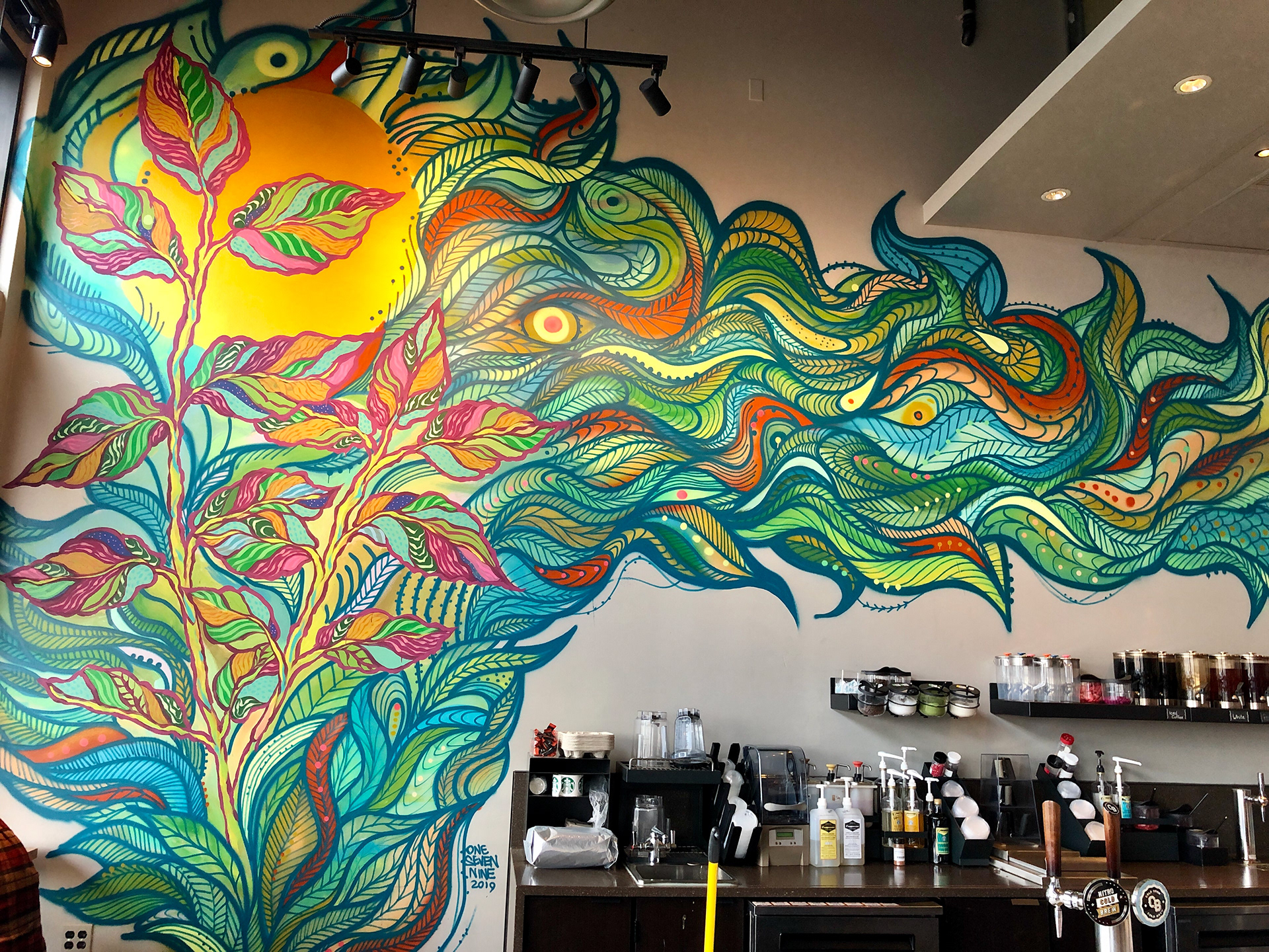 Angelina Villalobos - Coffee Plant Mural