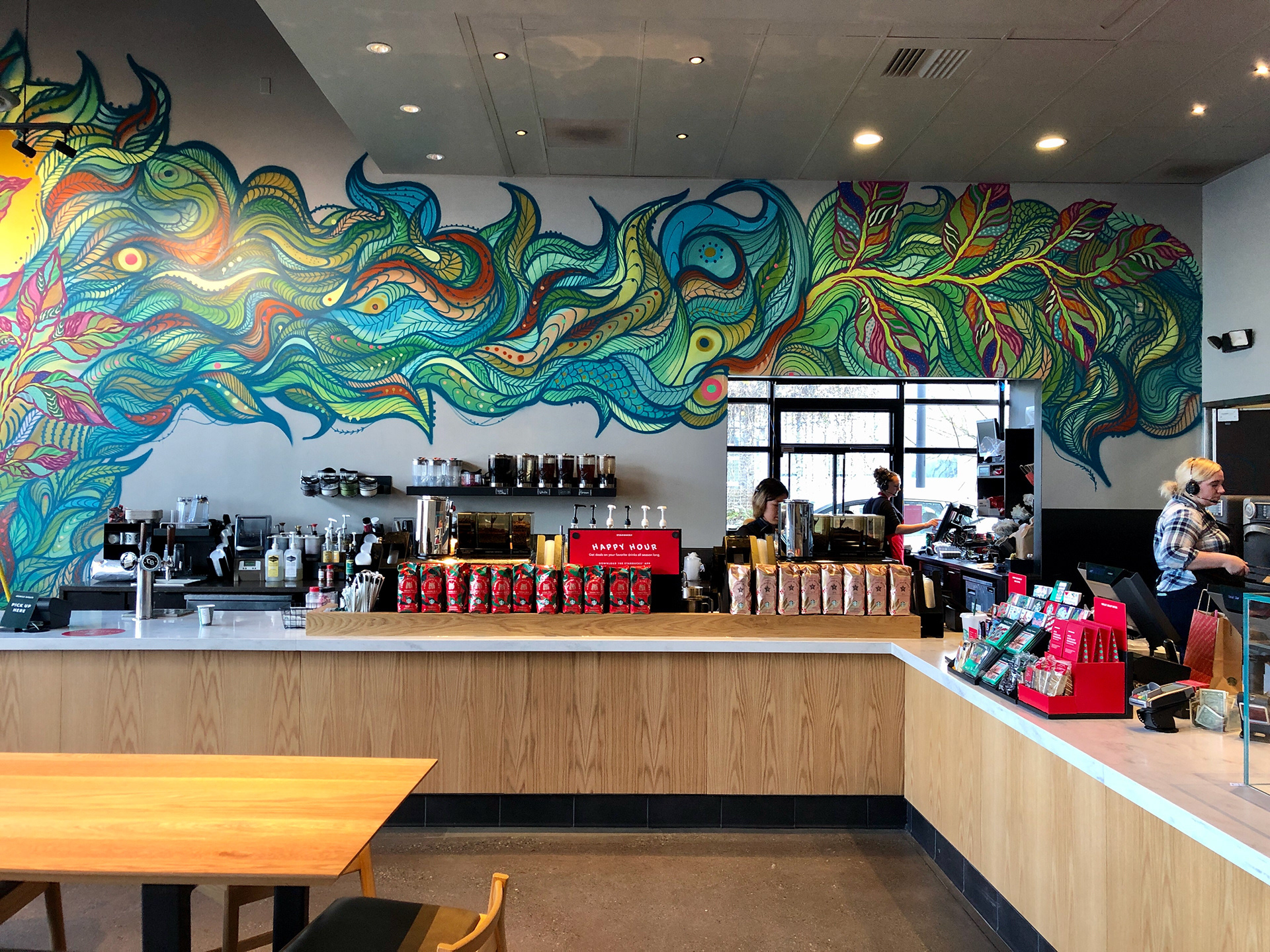 Angelina Villalobos - Coffee Plant Mural