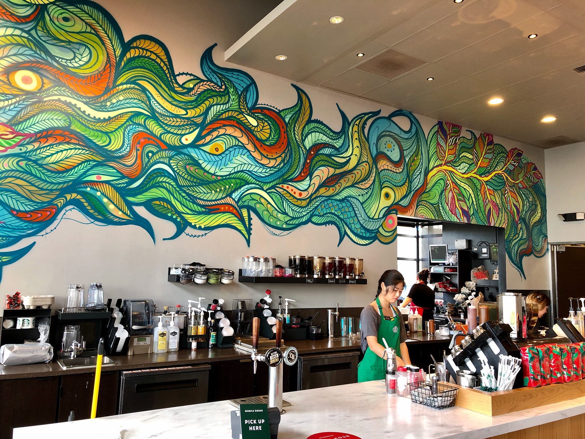 Angelina Villalobos - Coffee Plant Mural