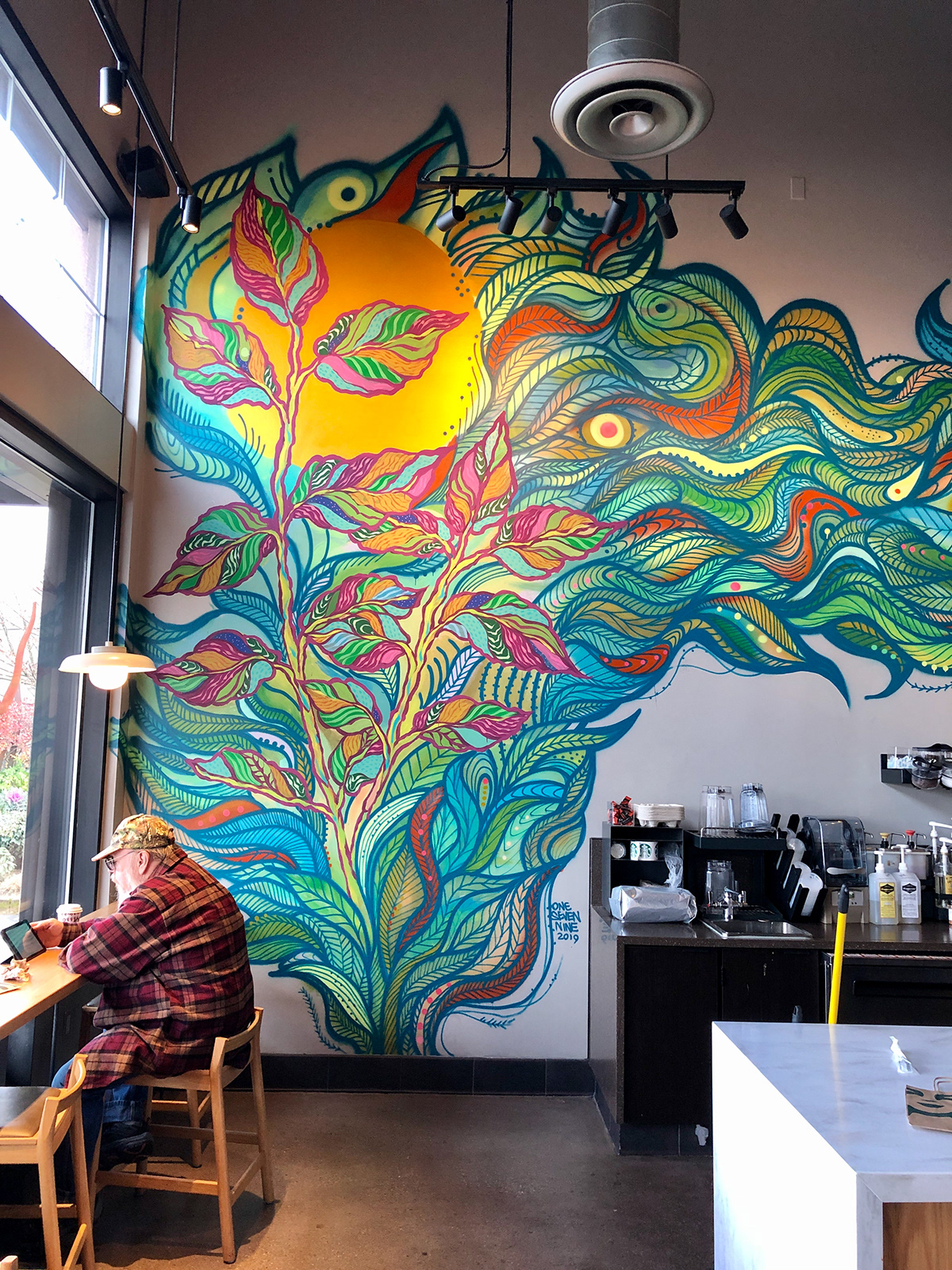 Angelina Villalobos - Coffee Plant Mural