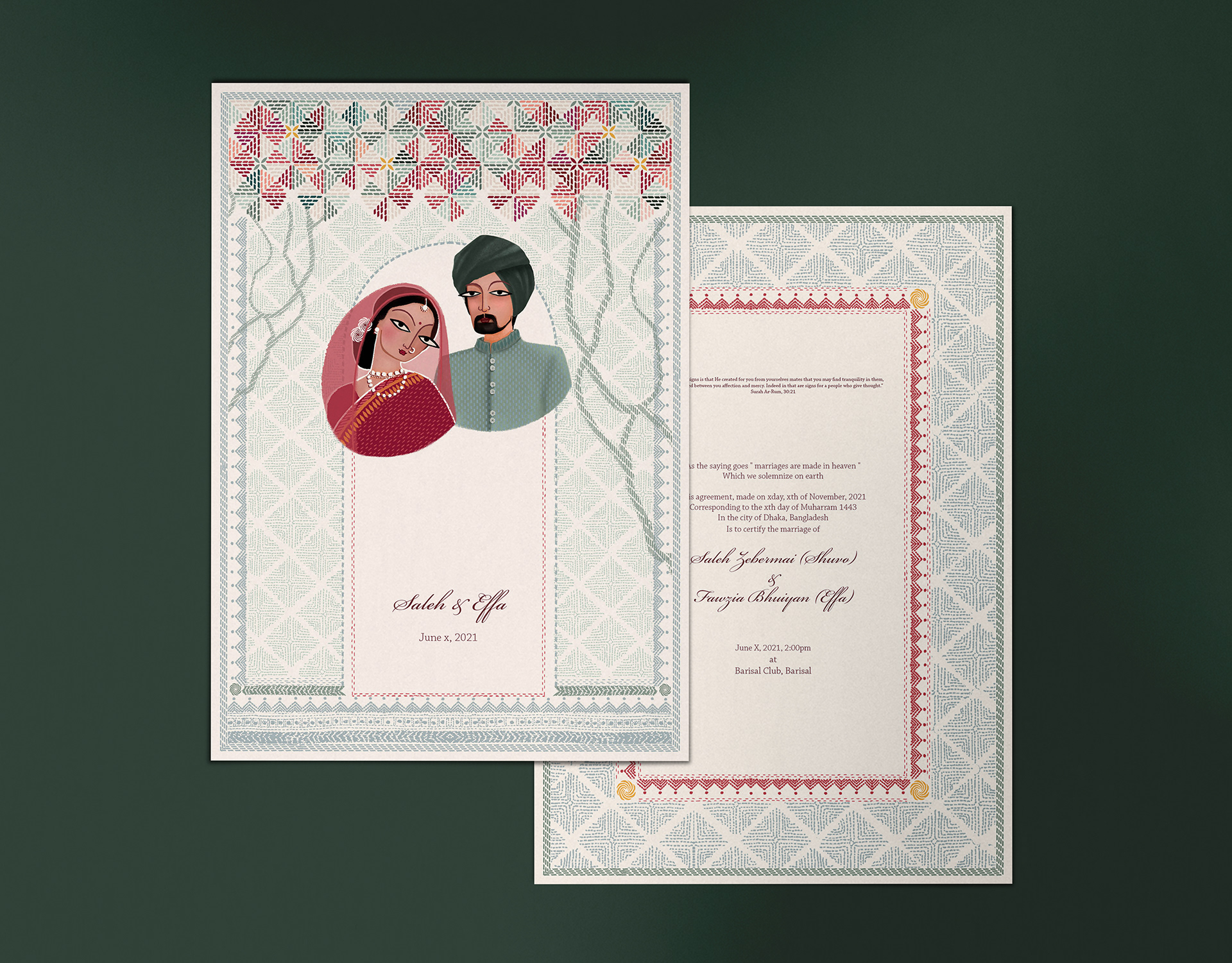Saba Islam - Card & Invitation Design
