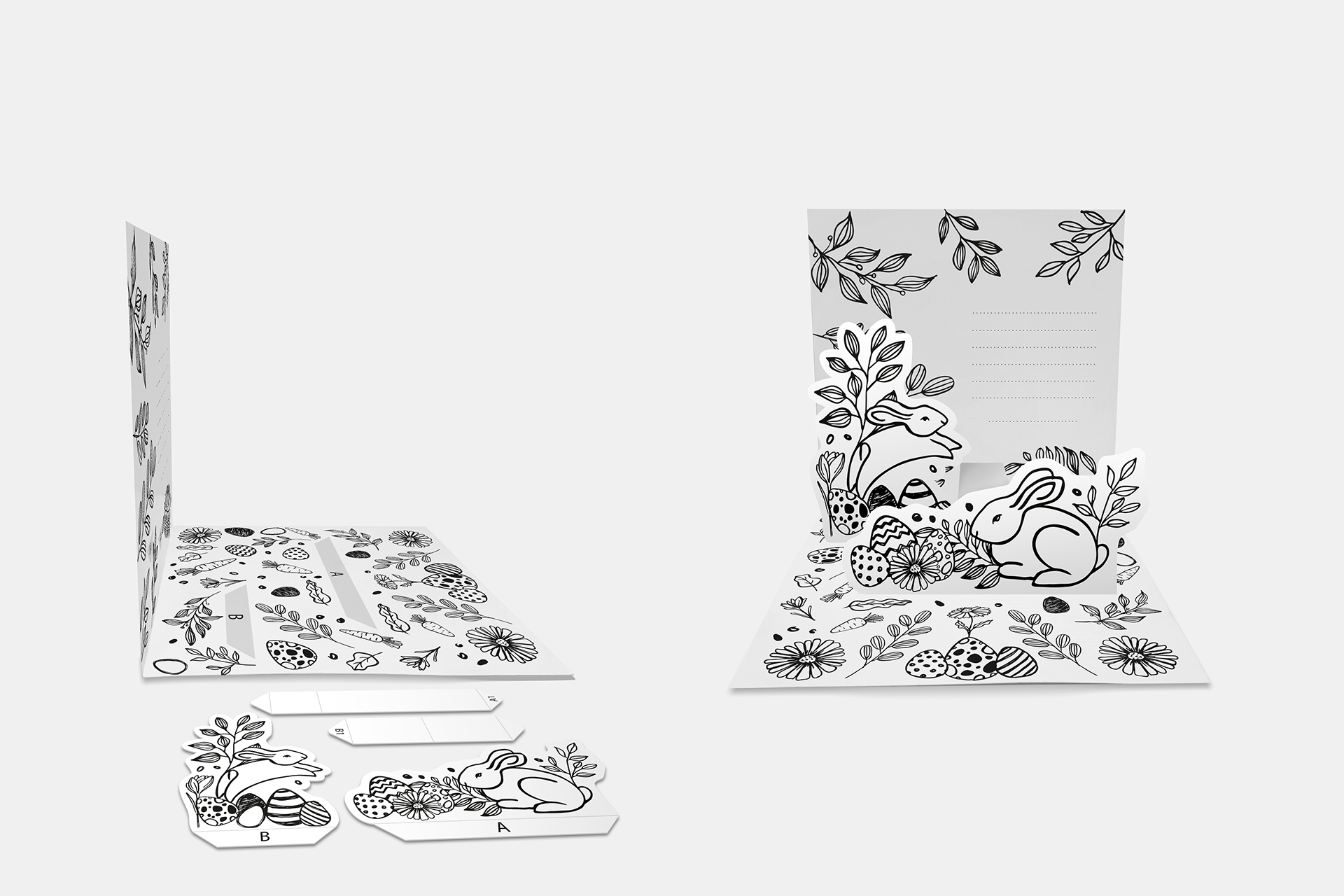 Karolina Jakubowska Portfolio - Pop-up card visualization for BIC