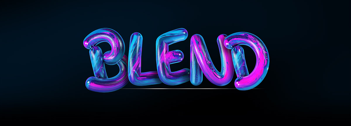 Angelo Konofaos | Design & Art direction - Blend - 3D Font