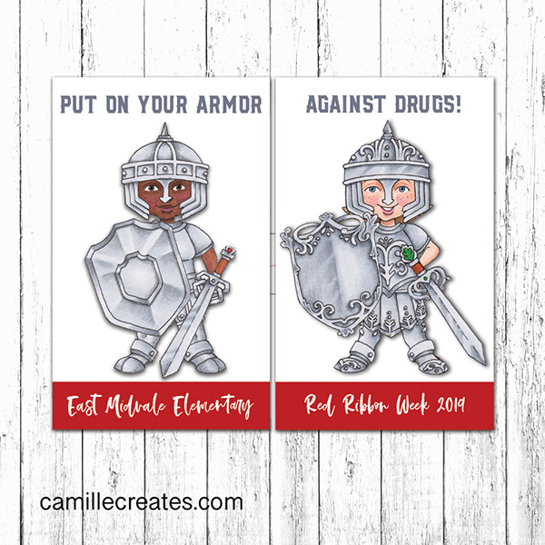 Camille Creates - PTA Red Ribbon Week Posters