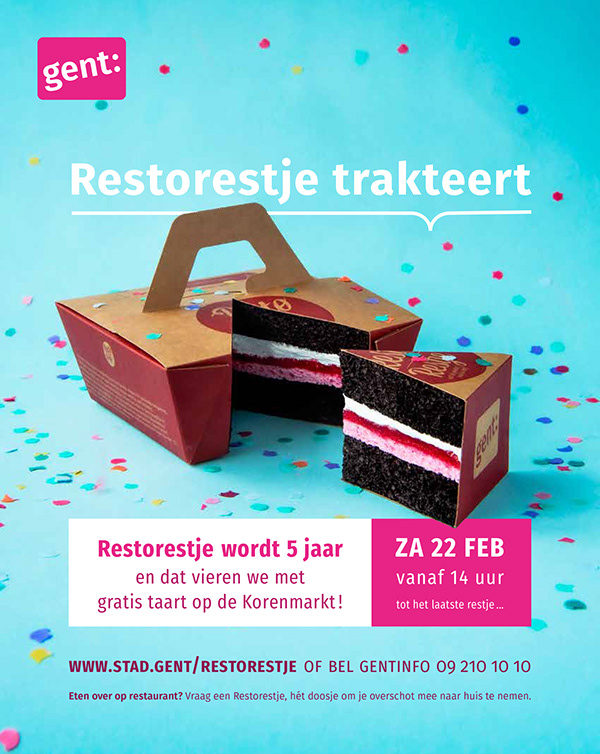 Campagnes Stad Gent - 5 jaar restorestje