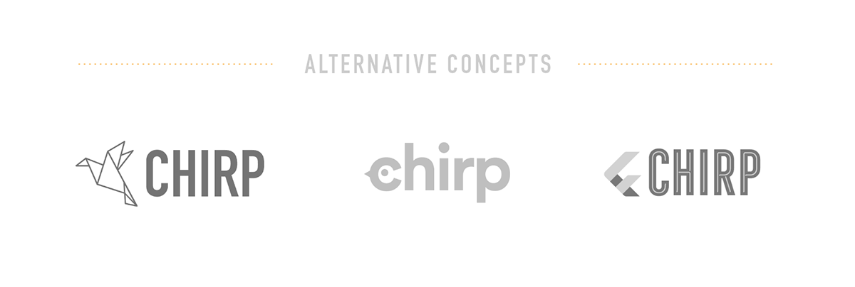 Portfolio — Vip Sitaraman - Logo & Identity: CHIRP