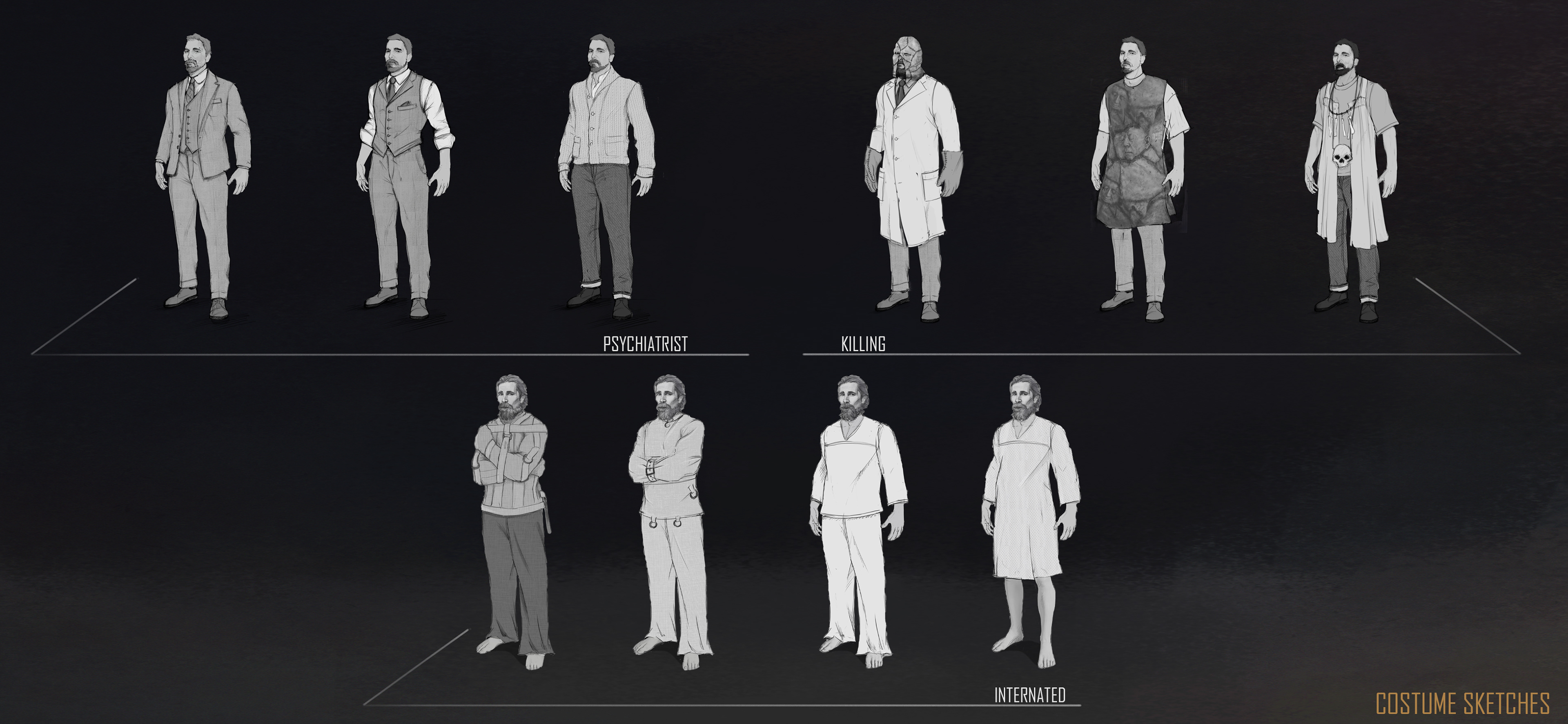 Francesco cazzolla - "Inside the mind of Serial Killer" Character design