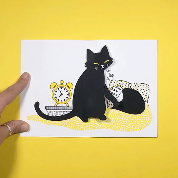 Mathilde Arnaud — Paper & Graphic Design - Chat Noir/Chat Blanc