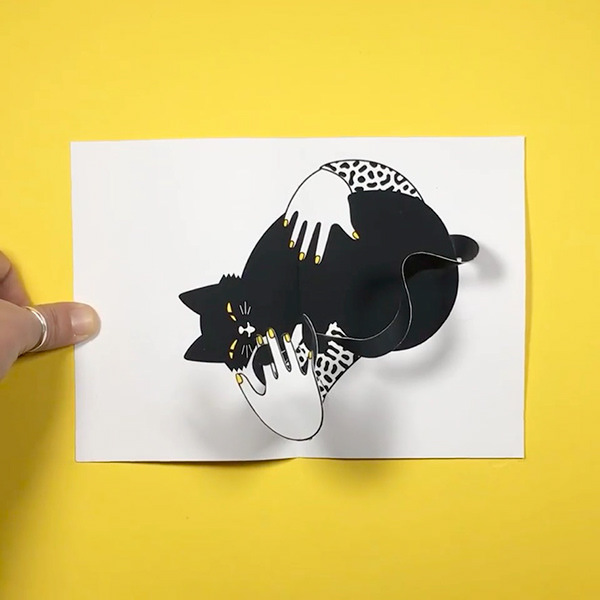 Mathilde Arnaud — Paper & Graphic Design - Chat Noir/Chat Blanc