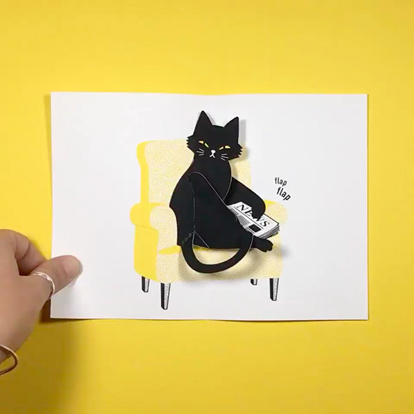 Mathilde Arnaud — Paper & Graphic Design - Chat Noir/Chat Blanc