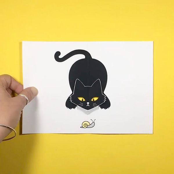 Mathilde Arnaud — Paper & Graphic Design - Chat Noir/Chat Blanc