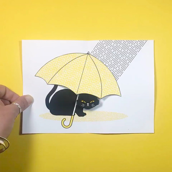 Mathilde Arnaud — Paper & Graphic Design - Chat Noir/Chat Blanc