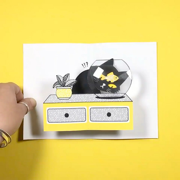 Mathilde Arnaud — Paper & Graphic Design - Chat Noir/Chat Blanc