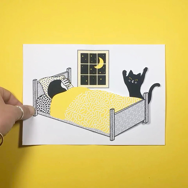 Mathilde Arnaud — Paper & Graphic Design - Chat Noir/Chat Blanc