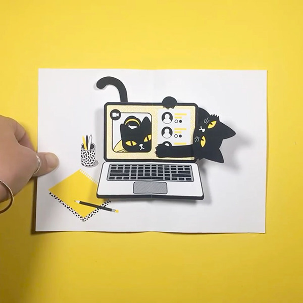 Mathilde Arnaud — Paper & Graphic Design - Chat Noir/Chat Blanc