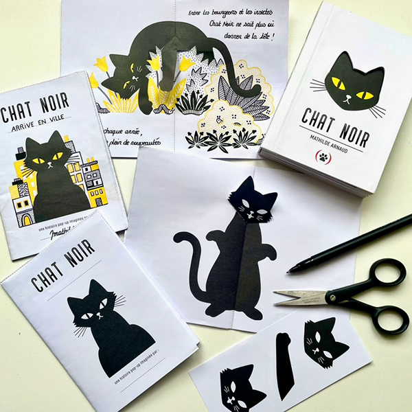Mathilde Arnaud — Paper & Graphic Design - Chat Noir/Chat Blanc