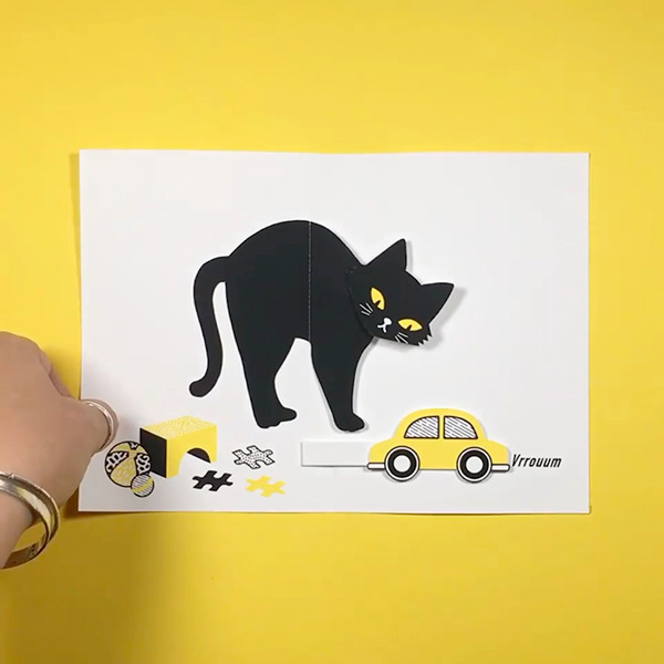 Mathilde Arnaud — Paper & Graphic Design - Chat Noir/Chat Blanc