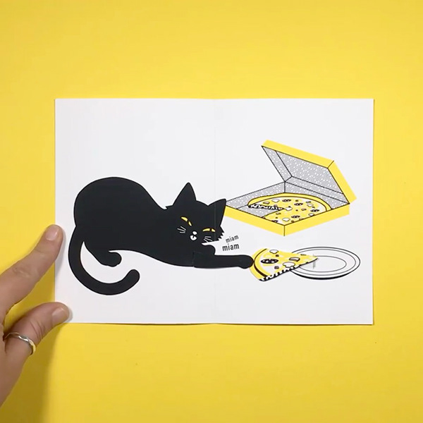 Mathilde Arnaud — Paper & Graphic Design - Chat Noir/Chat Blanc