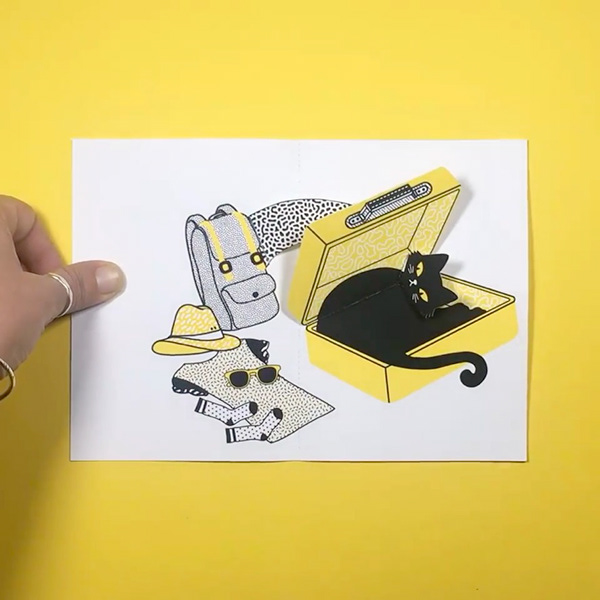 Mathilde Arnaud — Paper & Graphic Design - Chat Noir/Chat Blanc