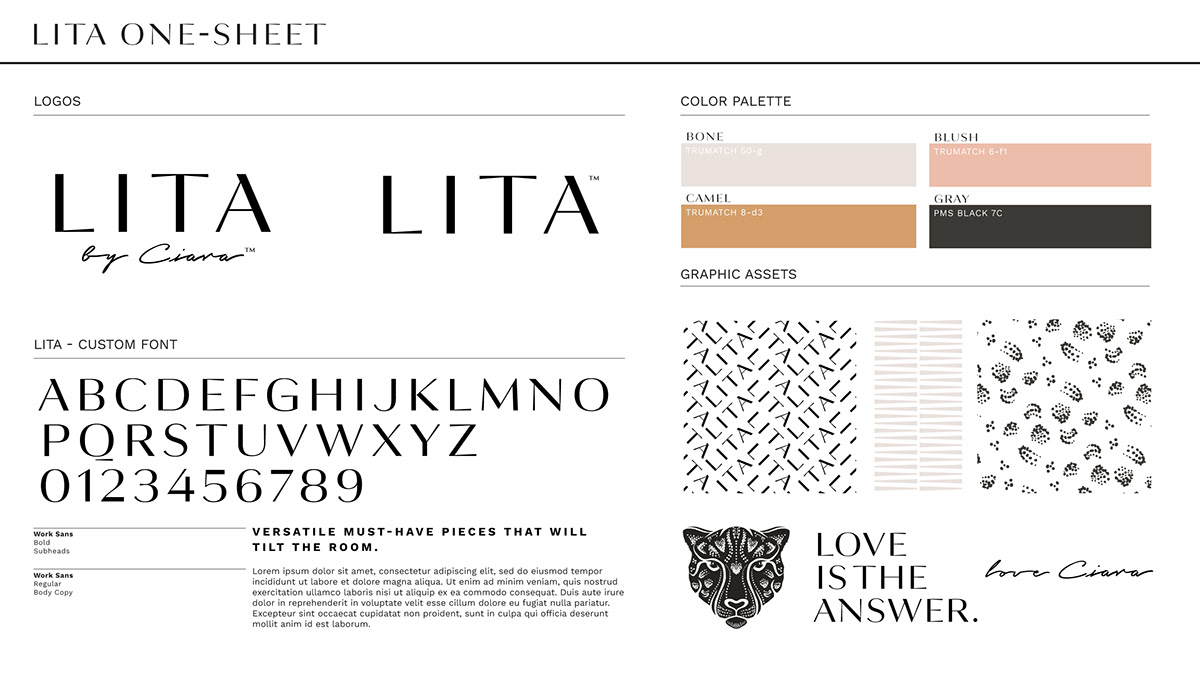 Kristine Arth | Creative Direction & Graphic Design - LITA by Ciara