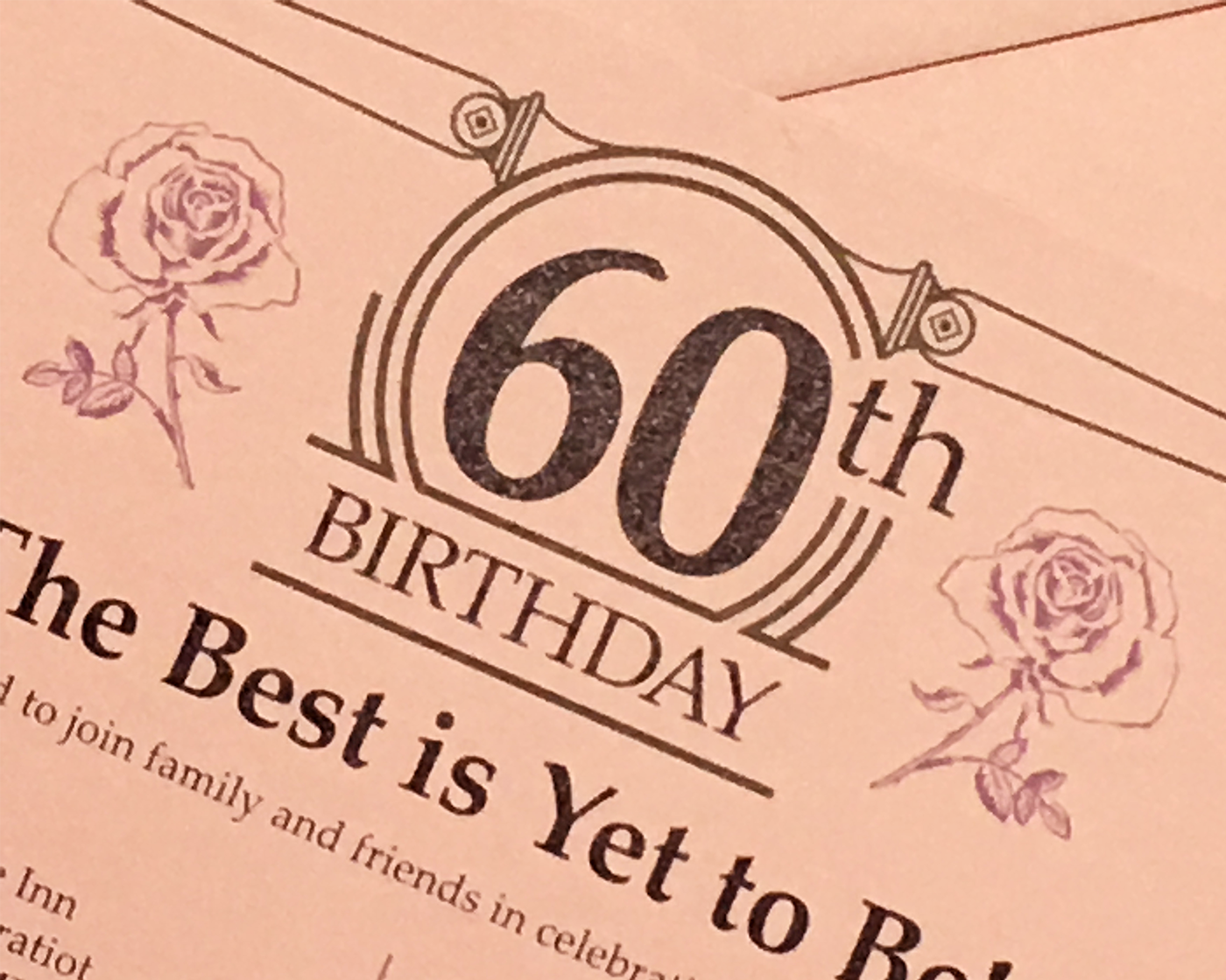 Patrick Faul - Rose's 60th Birthday Invitations