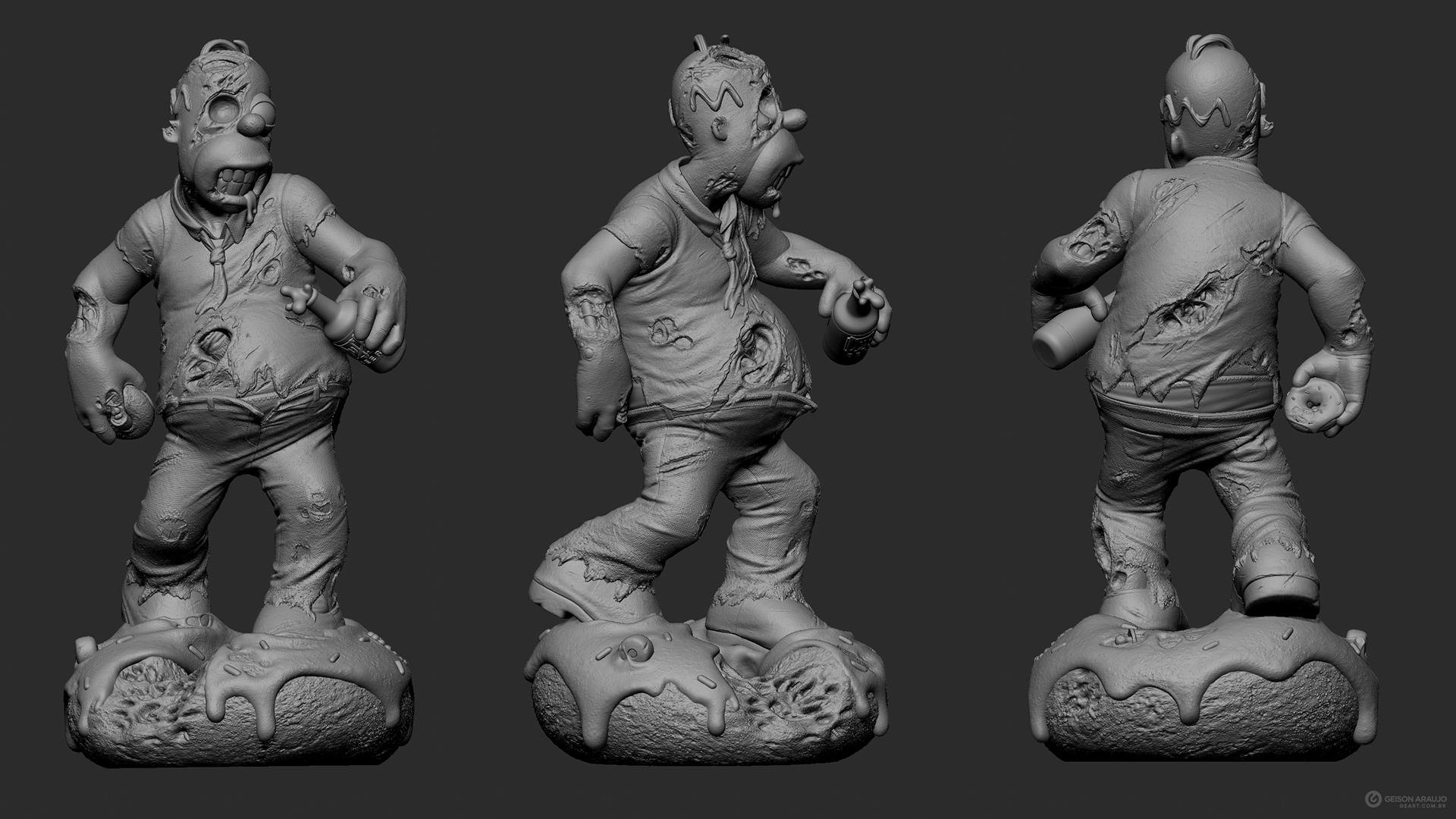 Geison Araujo - Homer Zombie