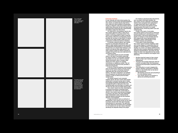 Stephen Kelman - A4 Two Column Report Grid System for InDesign