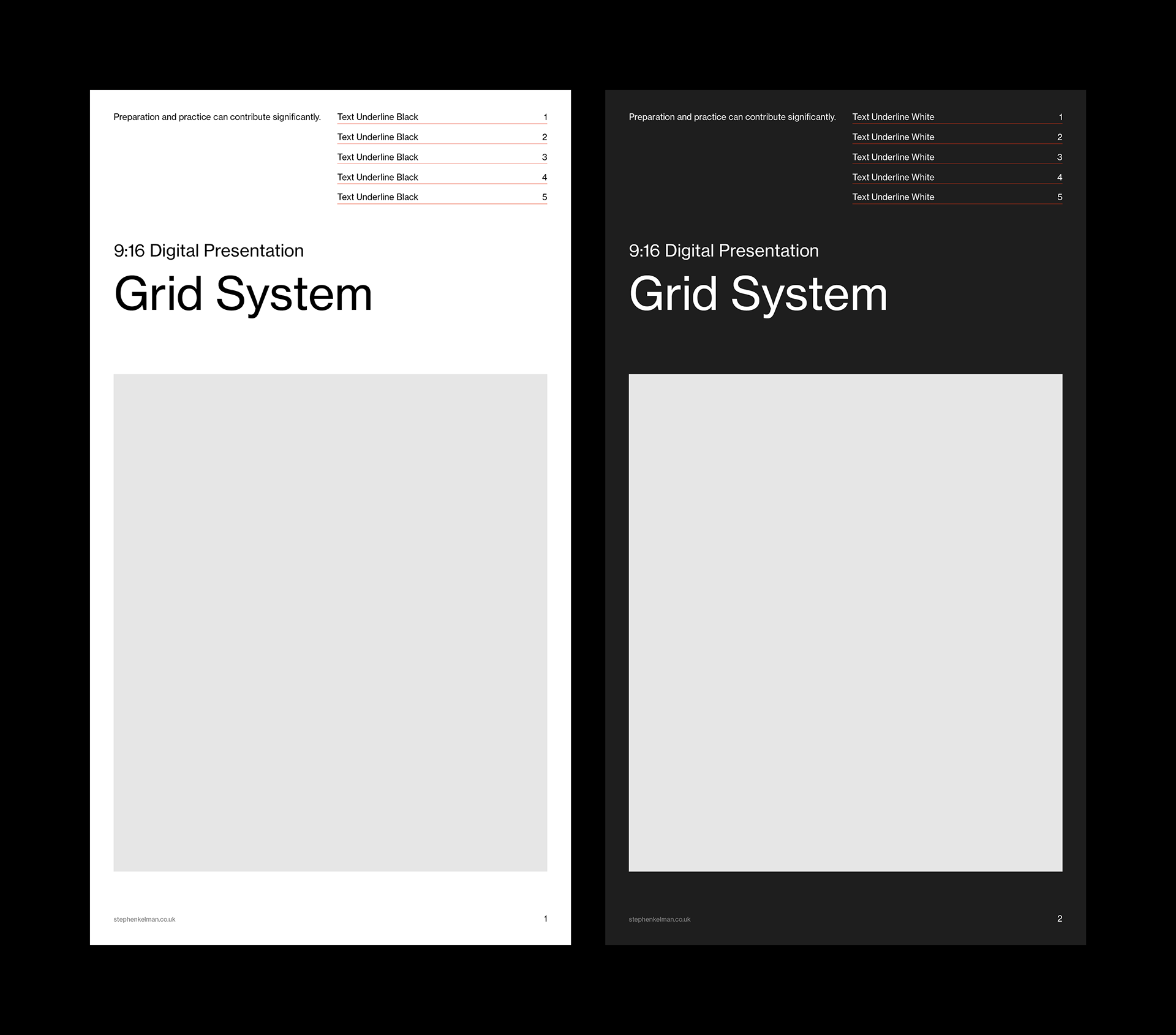 Stephen Kelman - Digital Display Grid System for InDesign | Portrait
