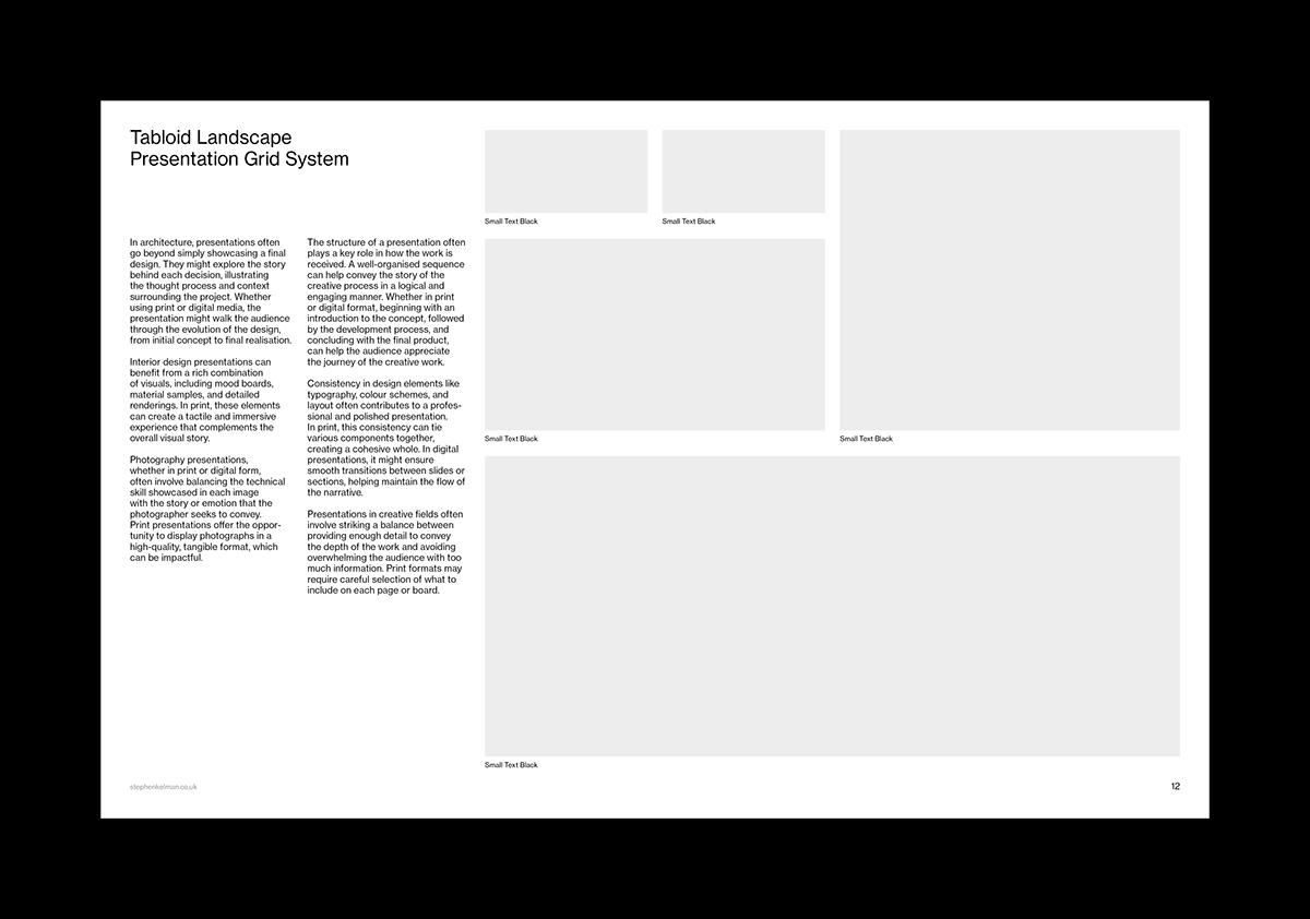 Stephen Kelman - Tabloid Presentation Grid System for InDesign 2