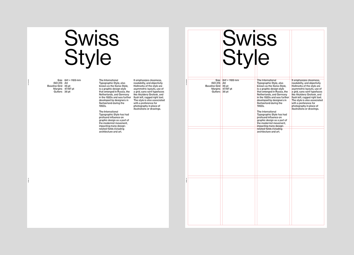 Stephen Kelman - Swiss Style Poster Grid System for InDesign