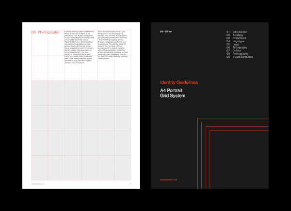 Stephen Kelman - Brand Identity Guidelines Grid System – A4 Portrait