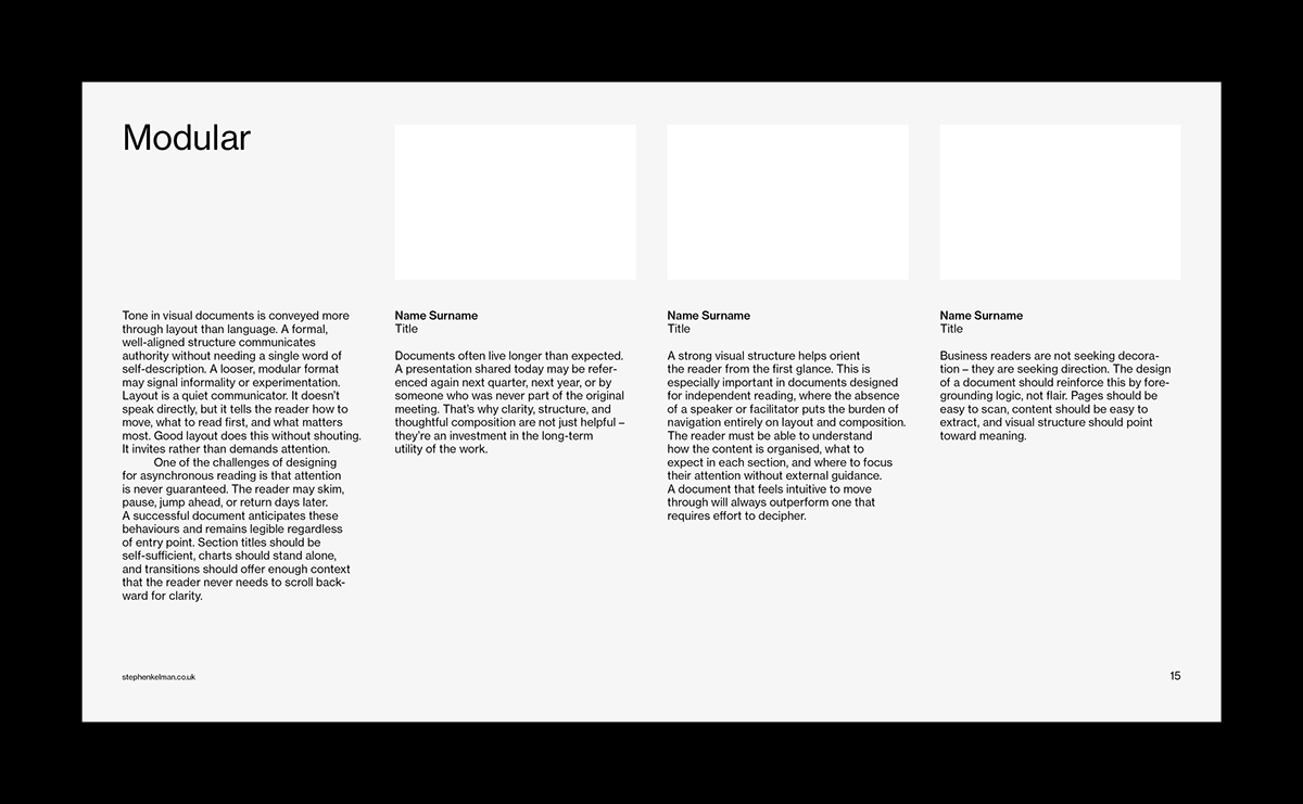 Stephen Kelman - Insight Presentation Grid System for InDesign